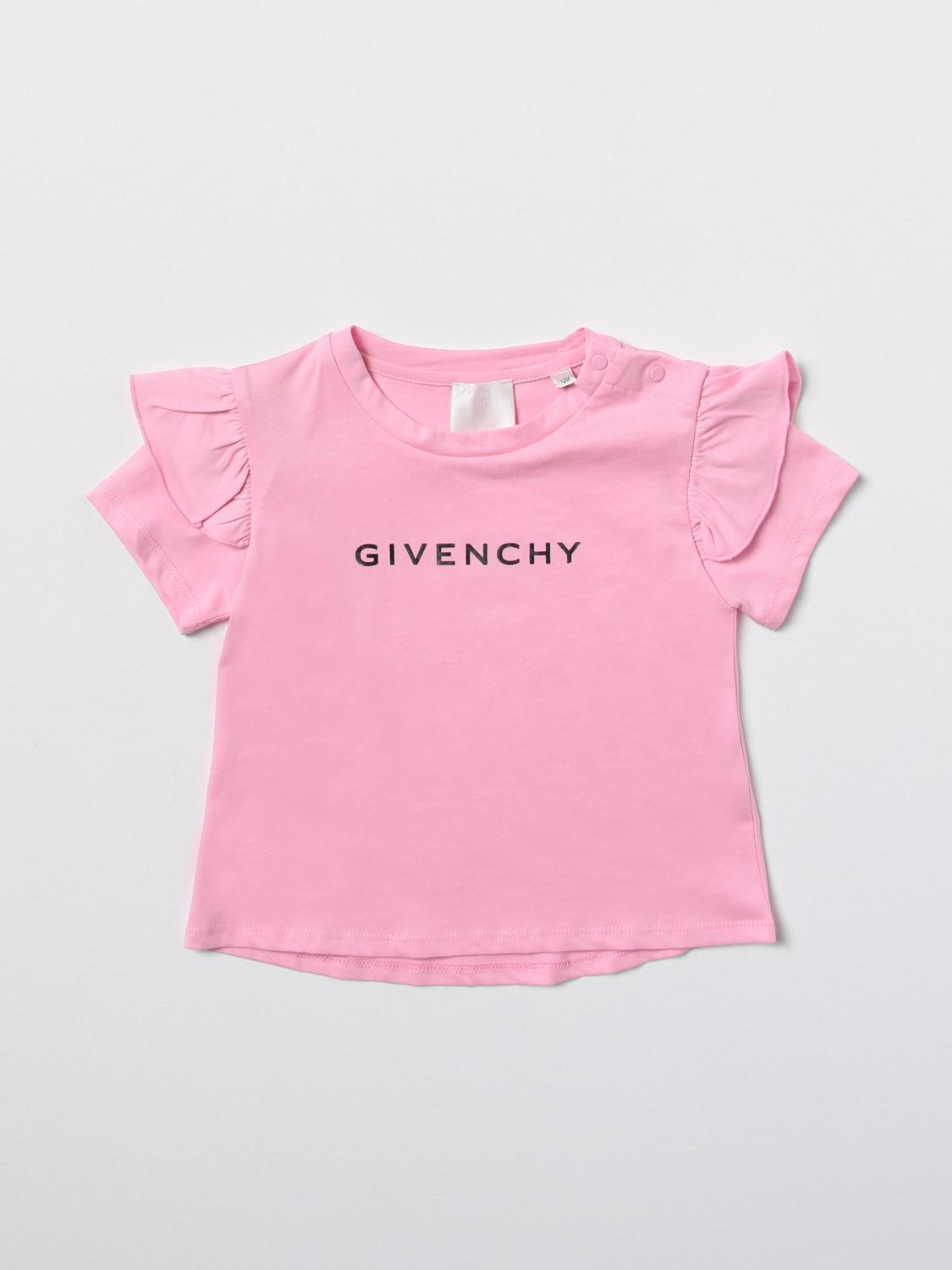 GIVENCHY: T-shirt kids - Blush Pink | Givenchy t-shirt H05256 online at ...