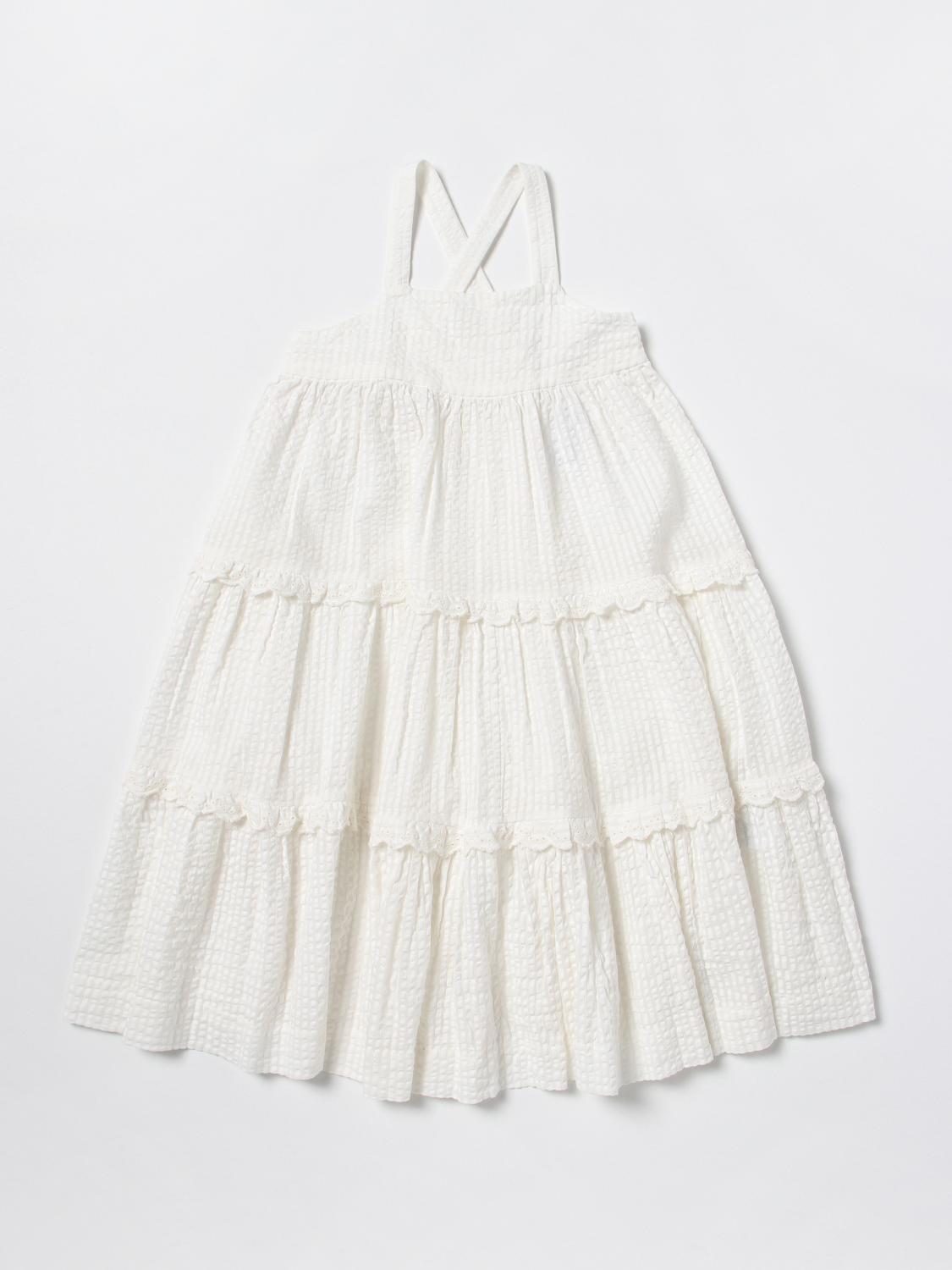 BONPOINT: Dress kids - White | Bonpoint dress S03GDRW00110 online at ...