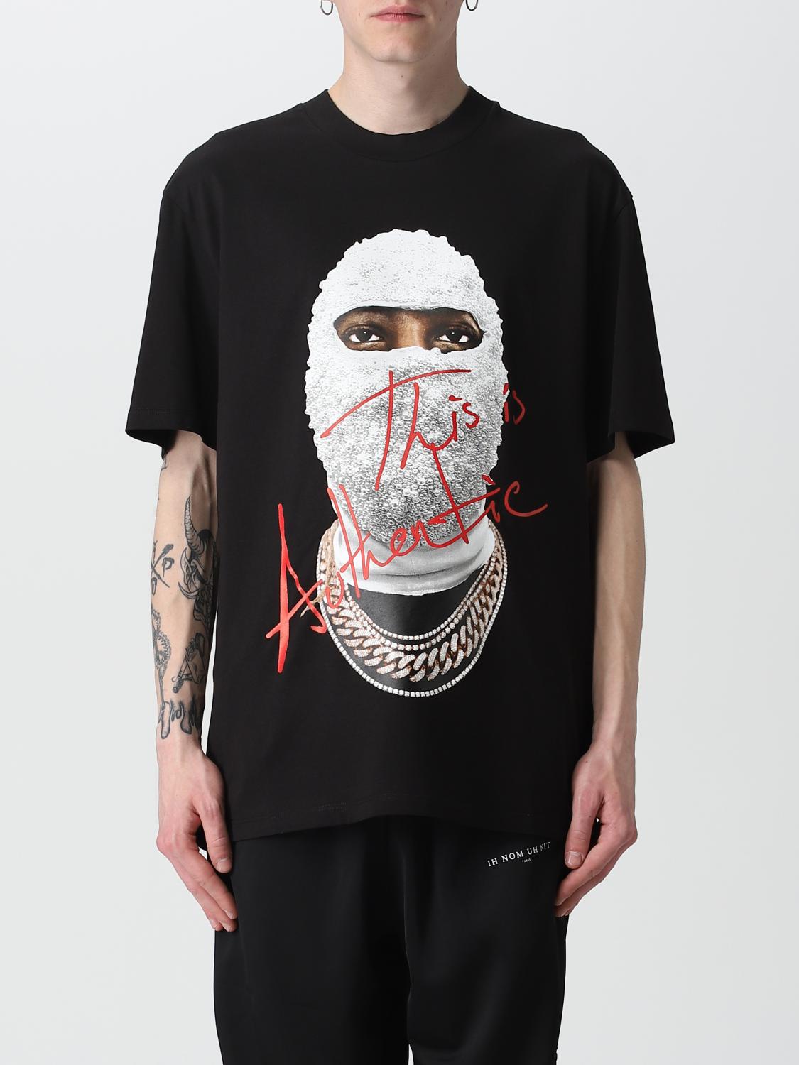 IH NOM UH NIT: T-shirt men - Black | Ih Nom Uh Nit t-shirt NUS23297 ...