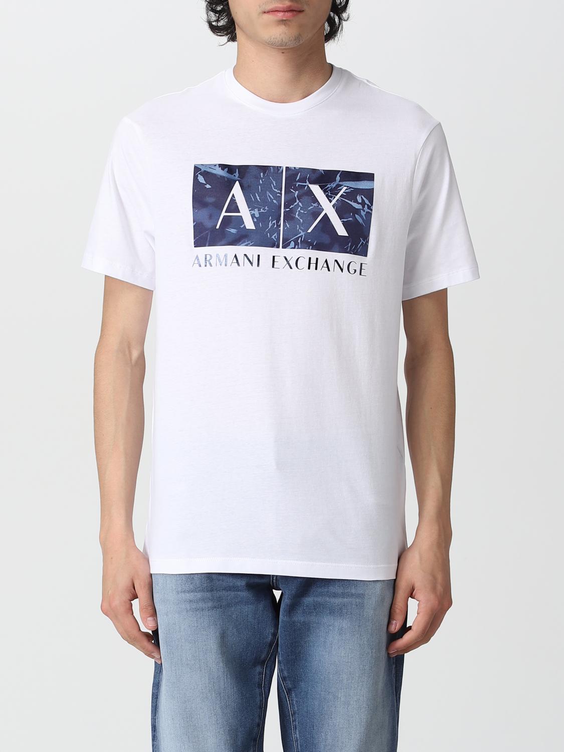 ARMANI EXCHANGE: T-shirt men - White | Armani Exchange t-shirt ...