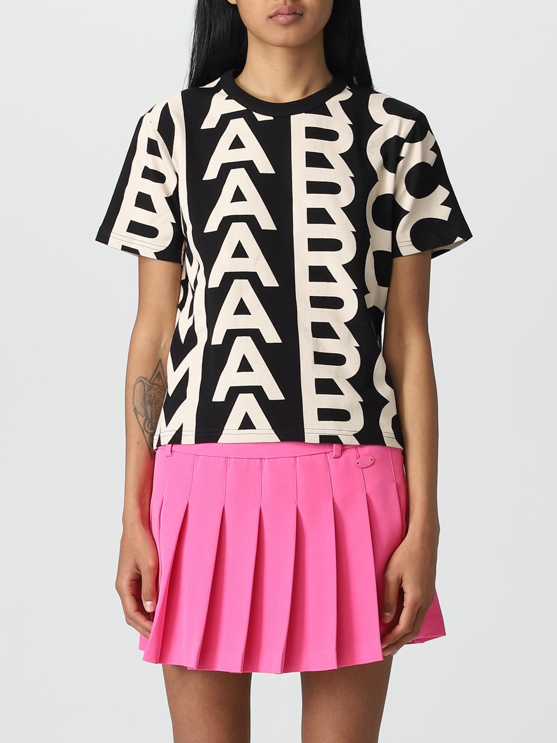 MARC JACOBS: T-shirt woman - Black | Marc Jacobs t-shirt C605P02PF22 ...