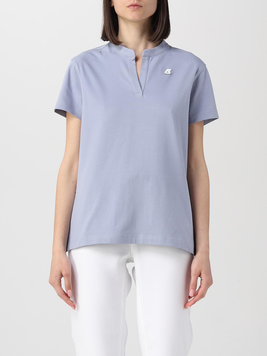 K-Way Top woman - Gnawed Blue | K7124BW | GIGLIO.COM