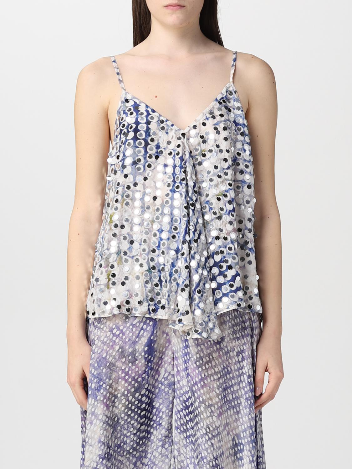 MES DEMOISELLES: Top woman - Blue | Mes Demoiselles top DANOU online at ...