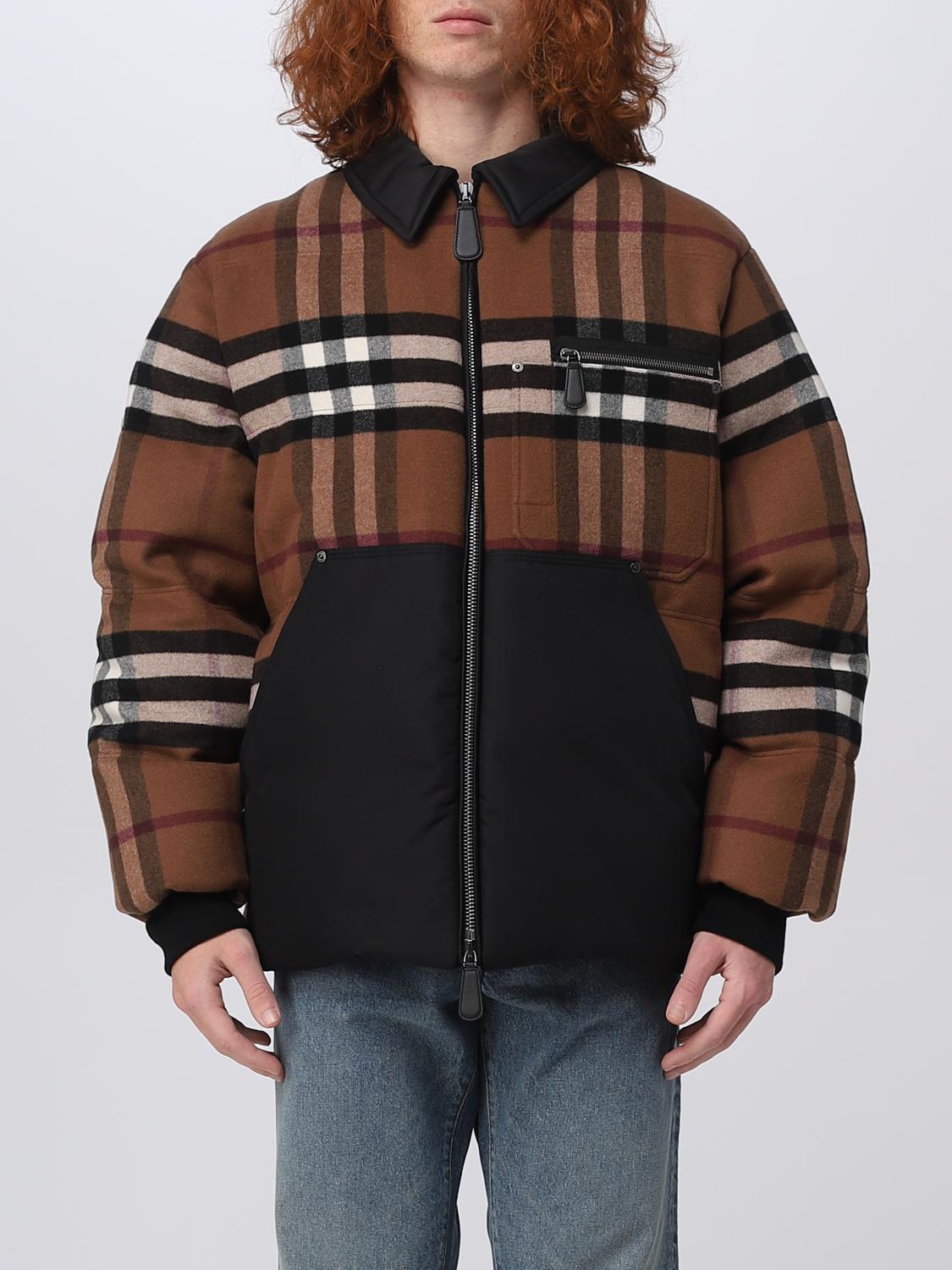 Burberry jacket mens brown store