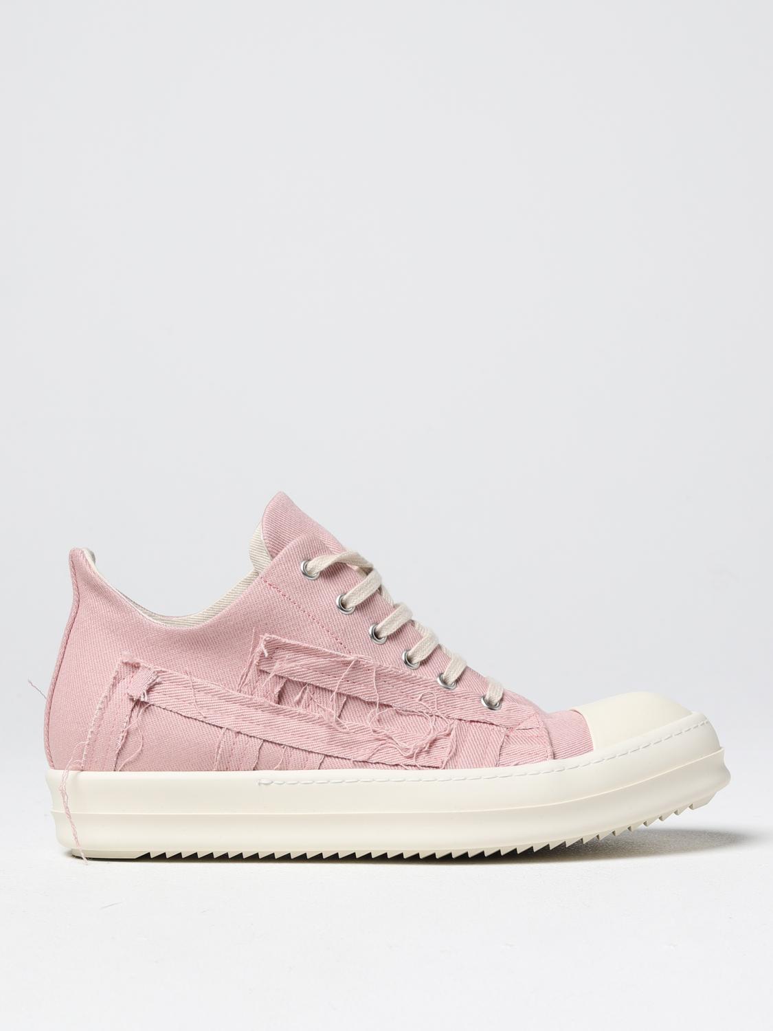 RICK OWENS DRKSHDW: Baskets homme Drkshdw - Rose | Baskets Rick Owens ...