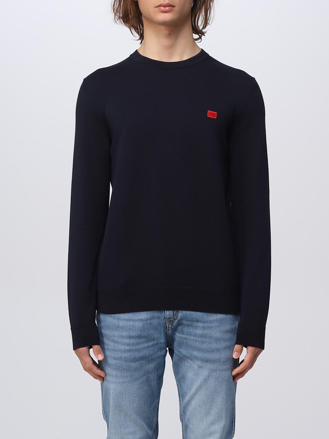 HUGO: Sweater men - Blue | Hugo sweater 50475083 online at GIGLIO.COM