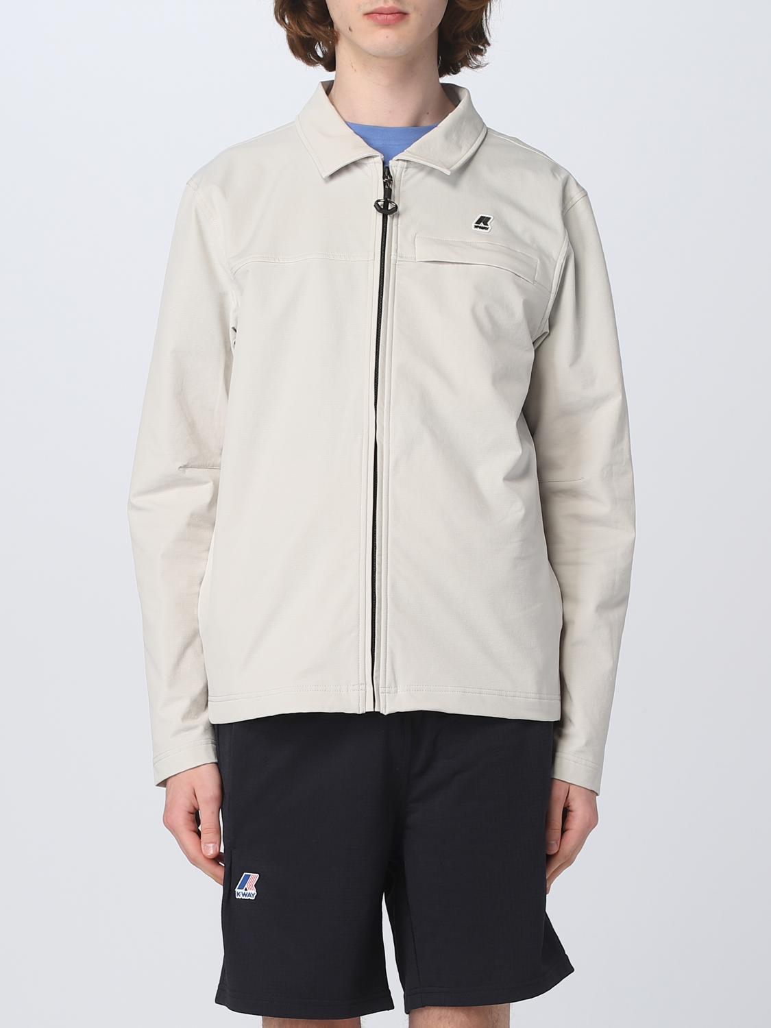 K-WAY: Jacket men - Beige | K-Way jacket K81288W online at GIGLIO.COM