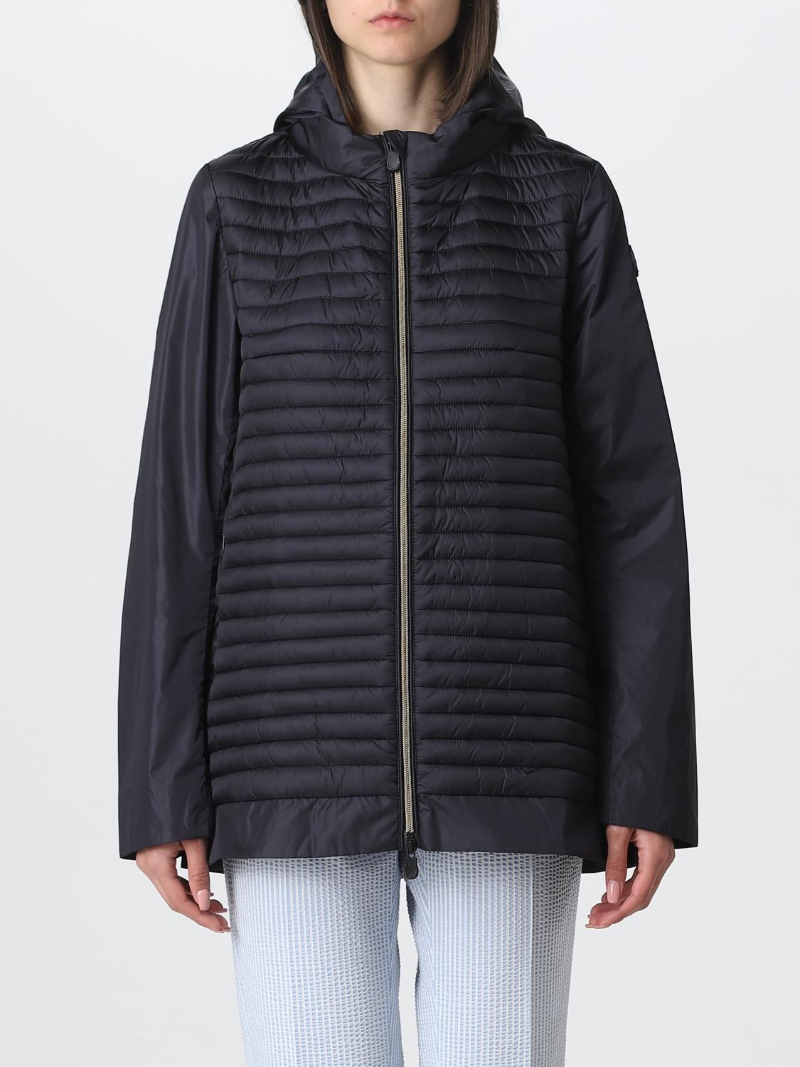 SAVE THE DUCK: Coat woman - Black | Save The Duck jacket D41165WIRME16 online at GIGLIO.COM