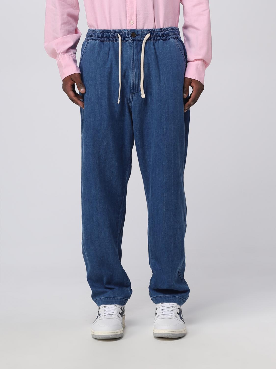 UNIVERSAL WORKS: Jeans men - Blue | Universal Works jeans 28534 online ...