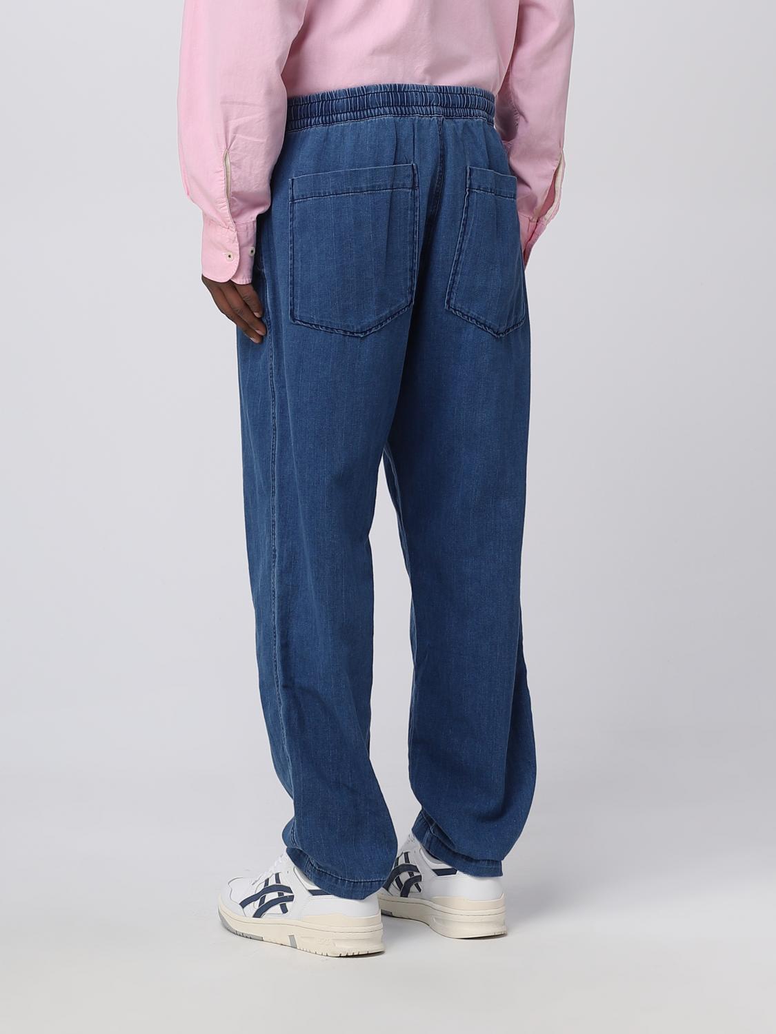 UNIVERSAL WORKS: Jeans men - Blue | Universal Works jeans 28534 online ...