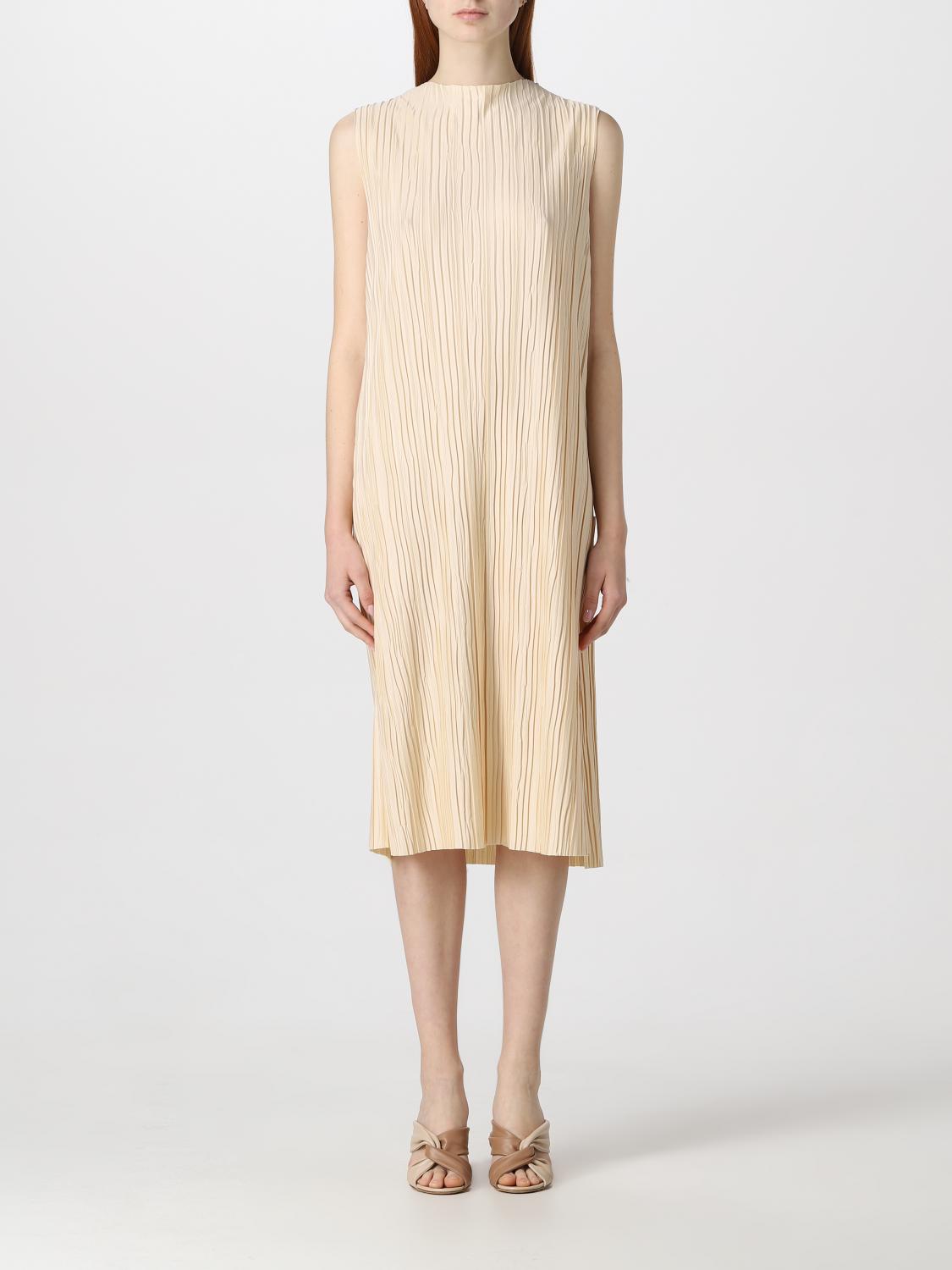 WEILI ZHENG: Dress woman - Cream | Weili Zheng dress SWZTL14 online at GIGLIO.COM