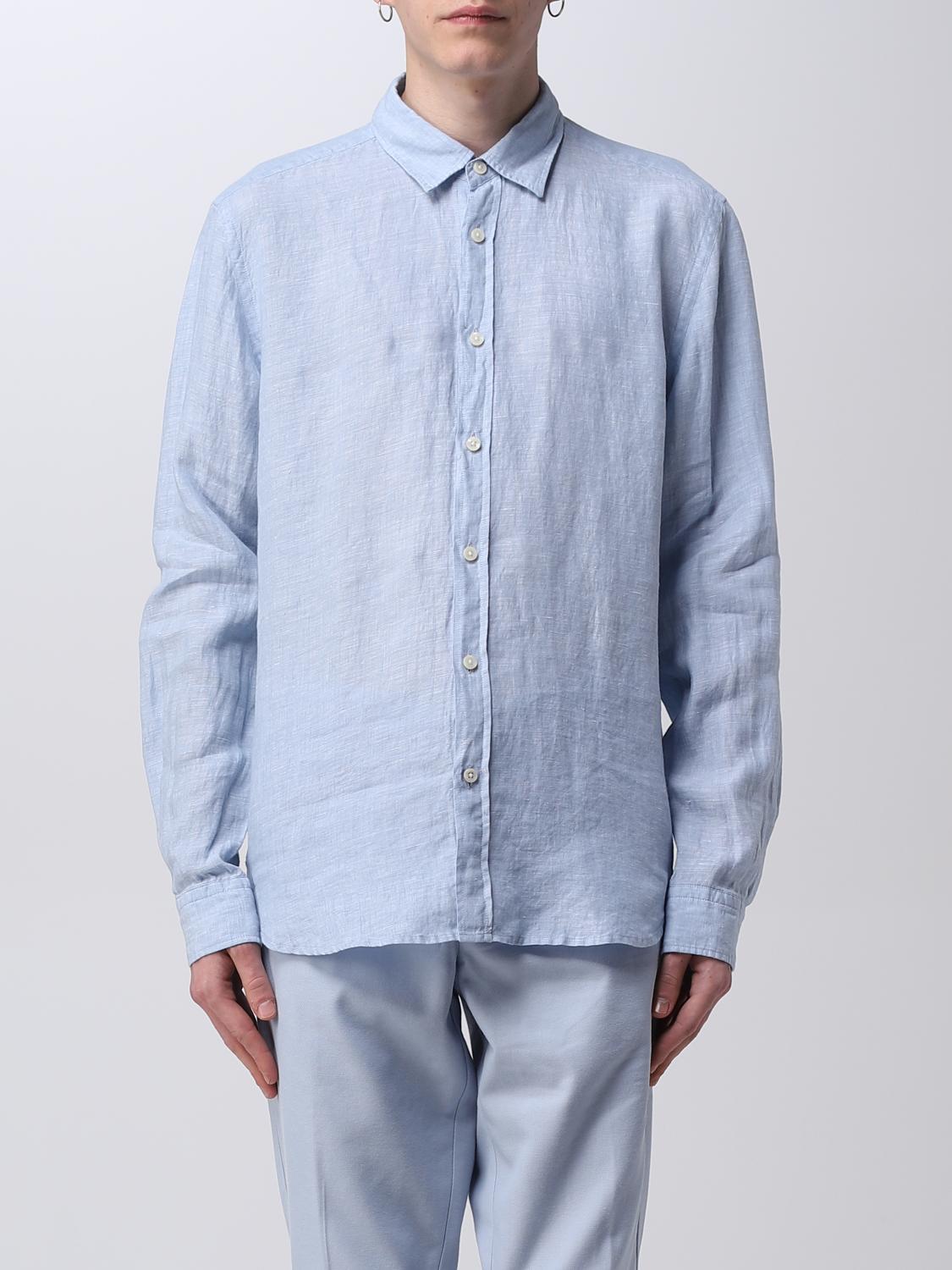 BOSS: Shirt men - Gnawed Blue | Boss shirt 50490340 online at GIGLIO.COM