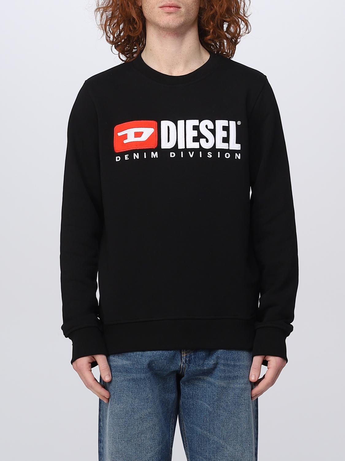 DIESEL: Felpa in cotone - Nero | Felpa Diesel A037580GEAD online su GIGLIO.COM