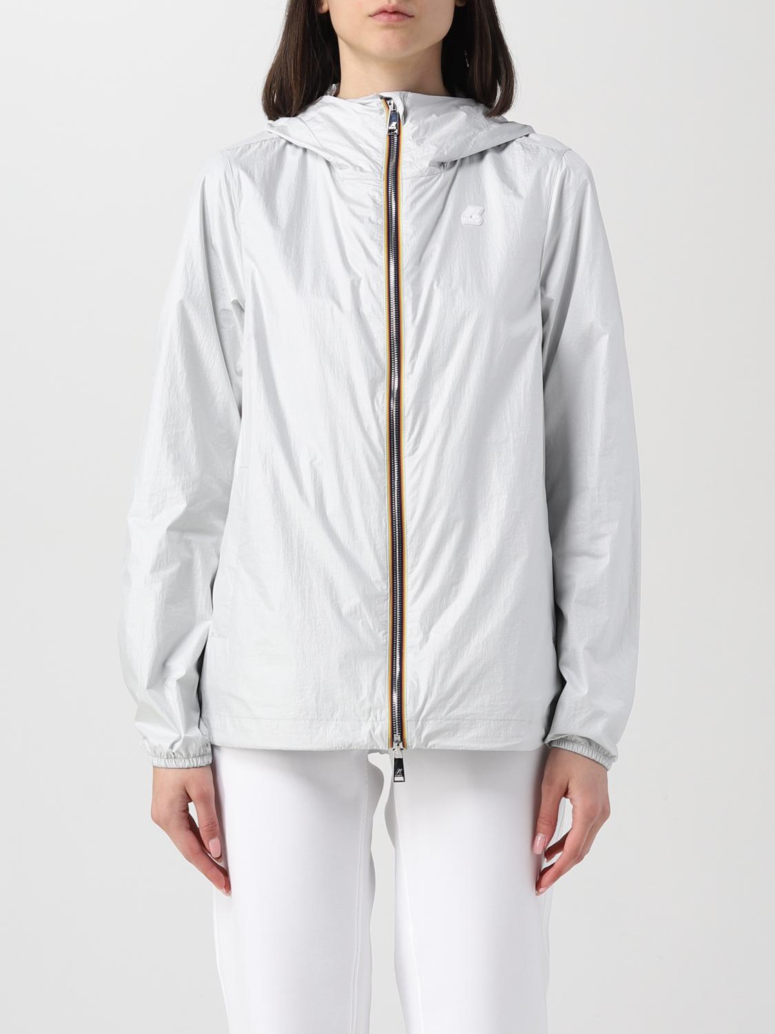 K-WAY: Coat woman - White | K-Way jacket K21183W online at GIGLIO.COM