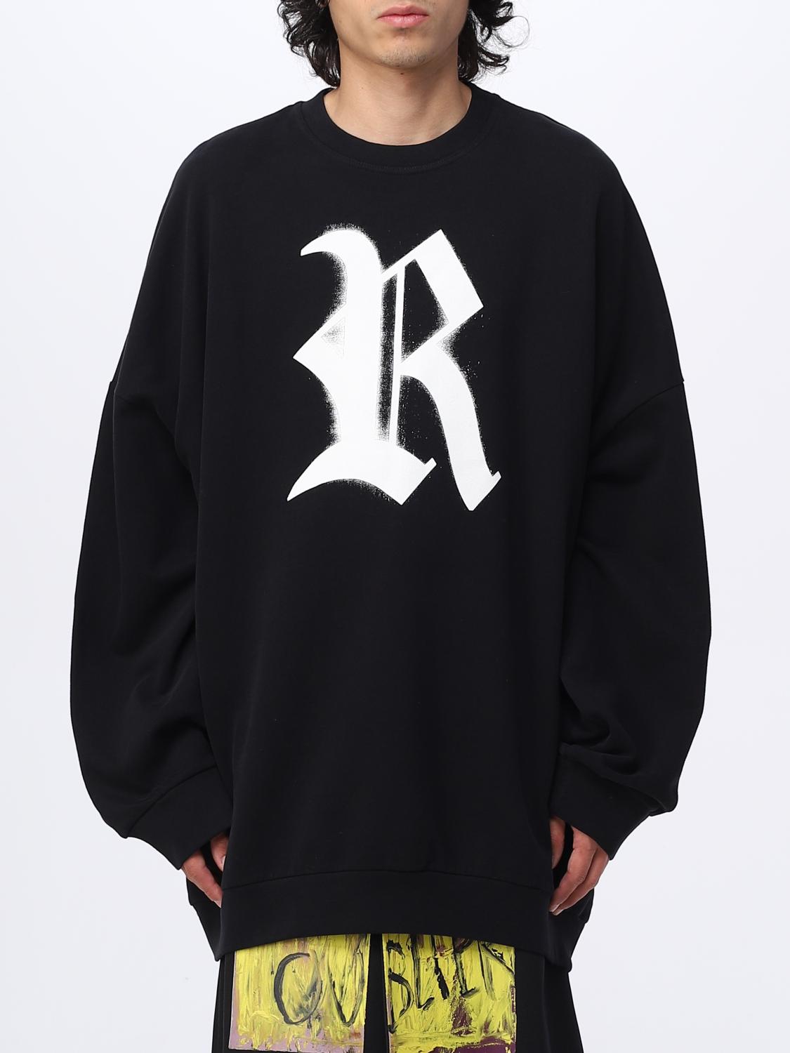 RAF SIMONS: Sweatshirt men - Black | Raf Simons sweatshirt 231M167 ...