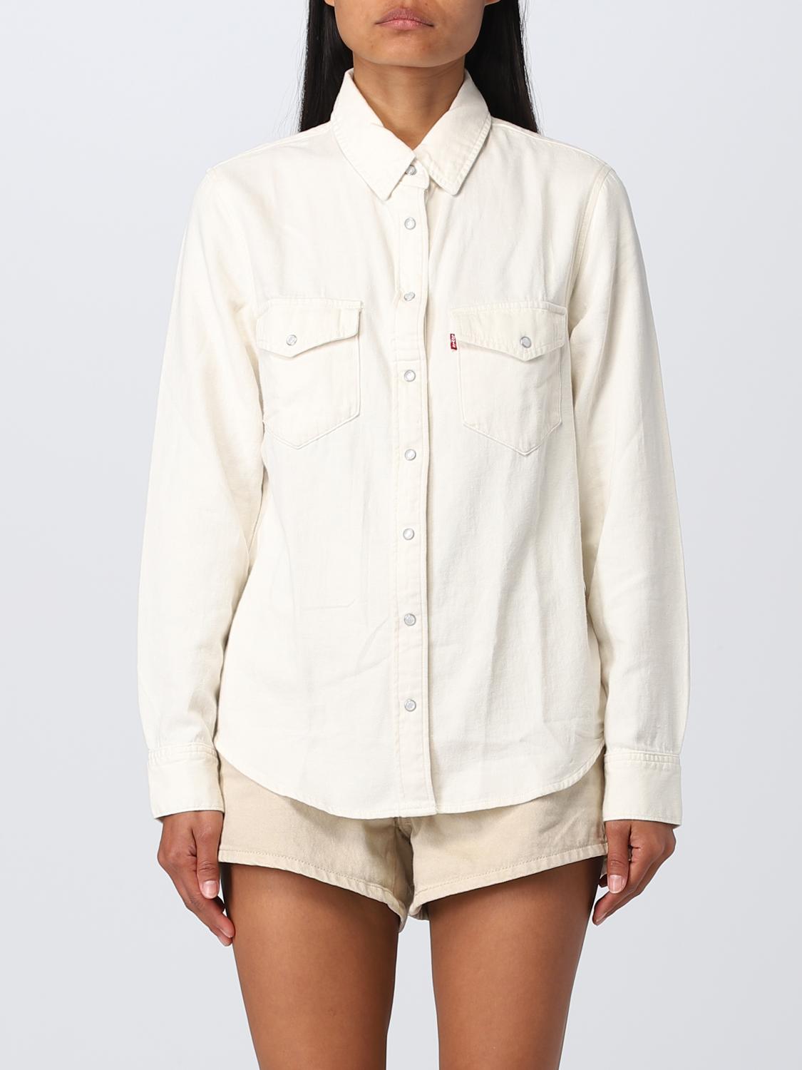 LEVI'S: Shirt woman - Natural | Levi's shirt 167860014 online at GIGLIO.COM
