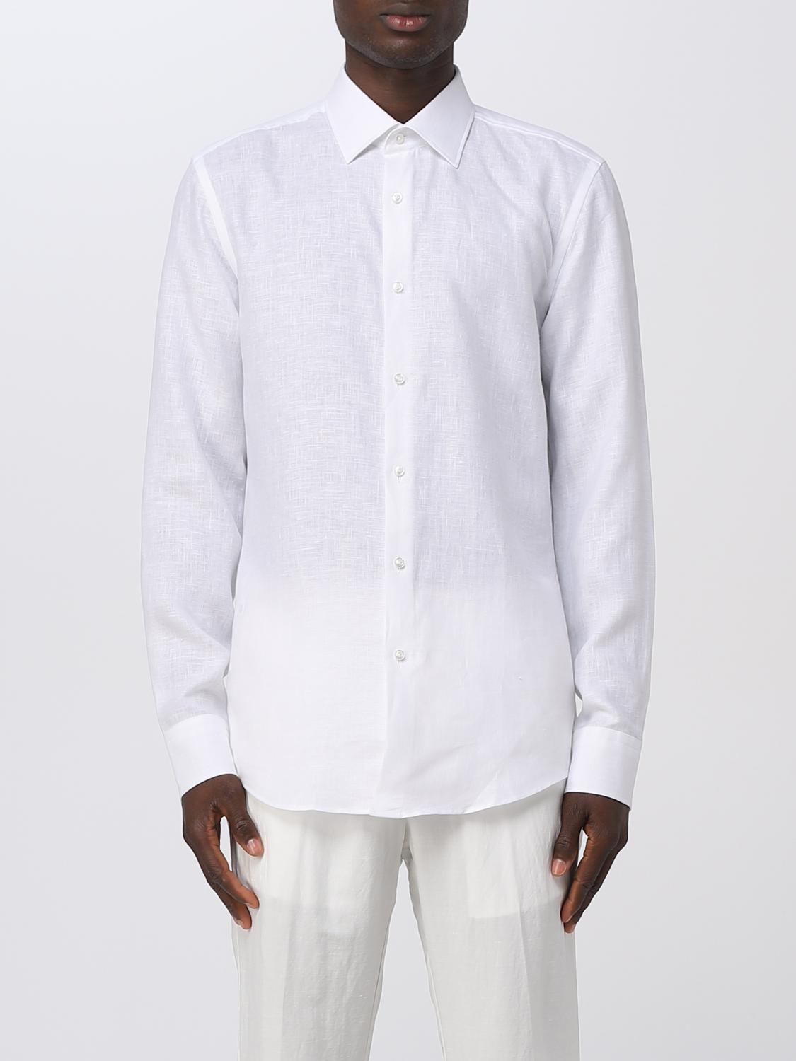 BOSS: Shirt men - White | Boss shirt 50490234 online at GIGLIO.COM