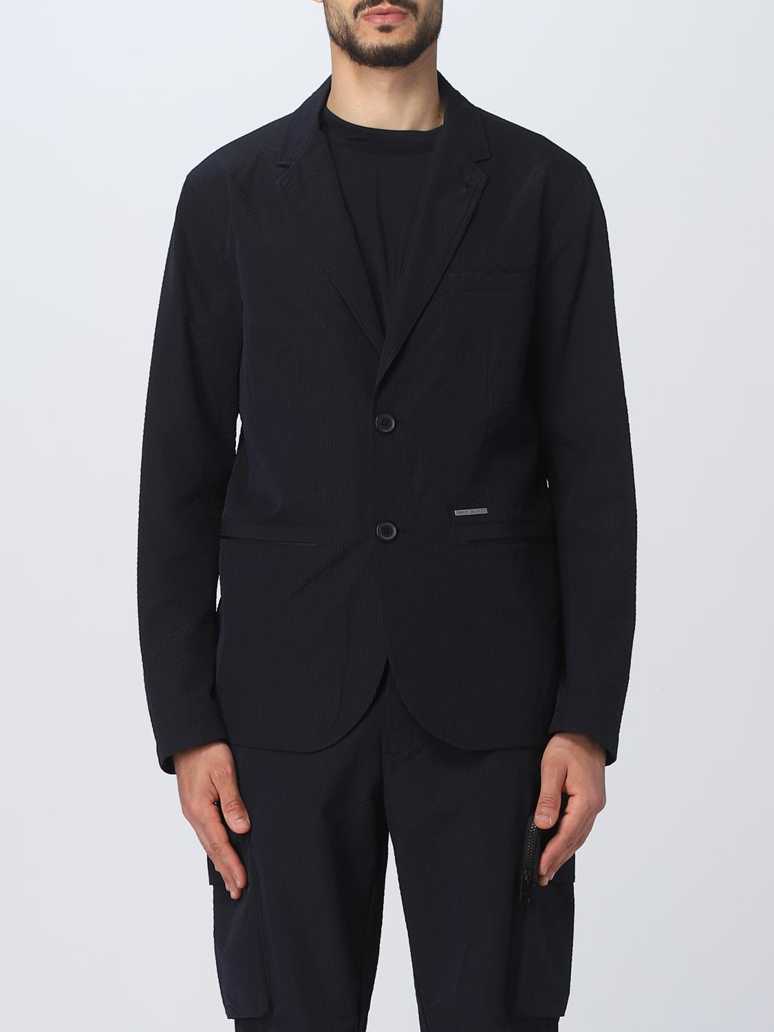 ARMANI EXCHANGE: Jacket men - Blue | Armani Exchange jacket 3RZG22ZN1AZ ...