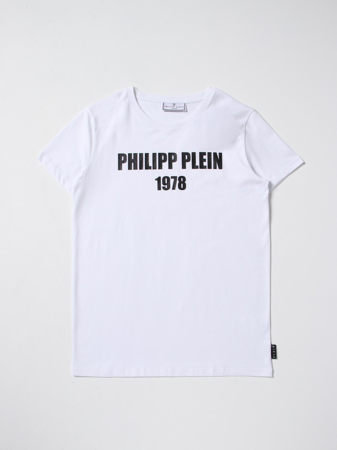 PHILIPP PLEIN: T-shirt kids - White | Philipp Plein t-shirt 2NM007LAA22 ...