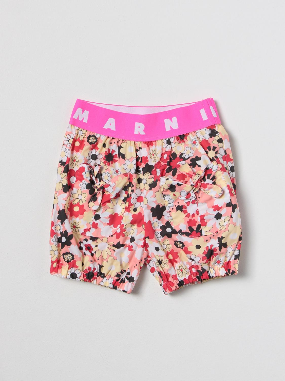 MARNI: shorts in cotton poplin - Multicolor | Marni shorts M00707M00P7 ...