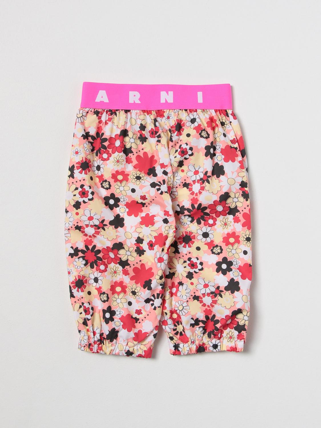 MARNI: pants in cotton poplin - Multicolor | Marni pants M00719M00P7 ...