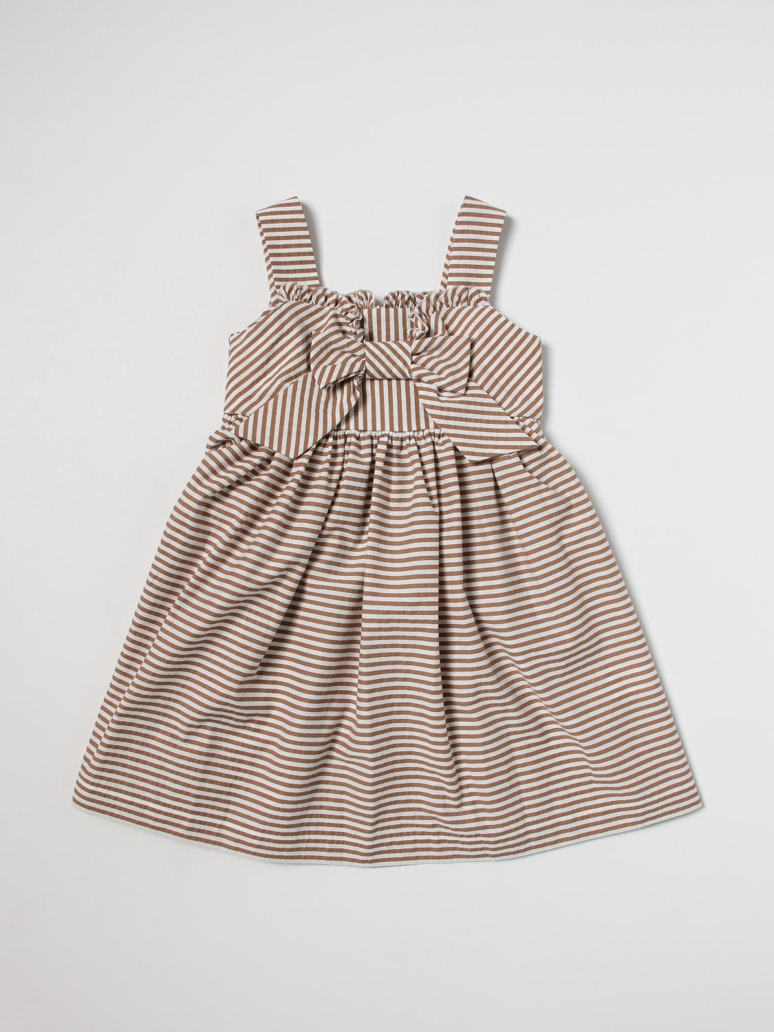 MI MI SOL: Dress kids - Brown | Mi Mi Sol dress MFAB569TS0733 online at ...