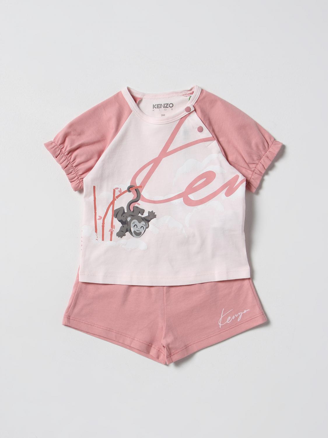 KENZO KIDS: Romper kids Kenzo Junior - Fuchsia | Kenzo Kids romper K98092 online at GIGLIO.COM