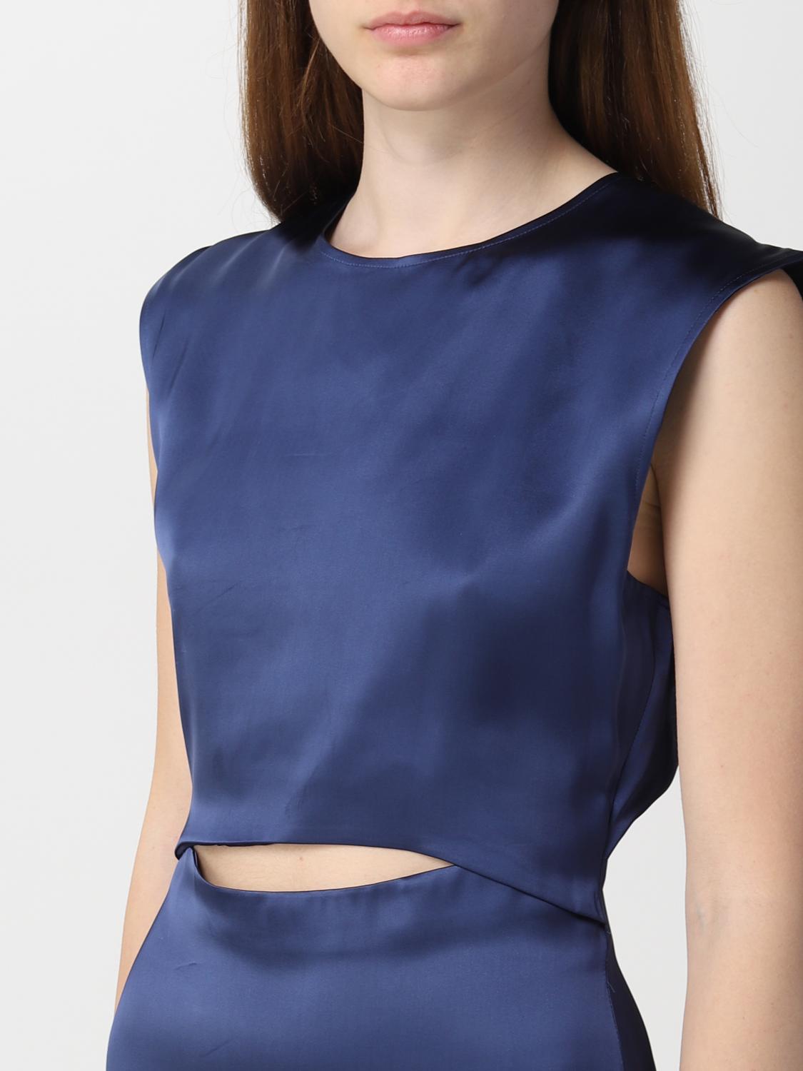 LOU LOU STUDIO: Dress woman - Blue | Lou Lou Studio dress COPAN online ...
