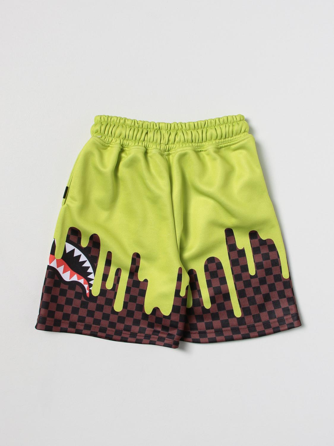 SPRAYGROUND: Shorts kids - Lime | Sprayground shorts SPY837 online at ...