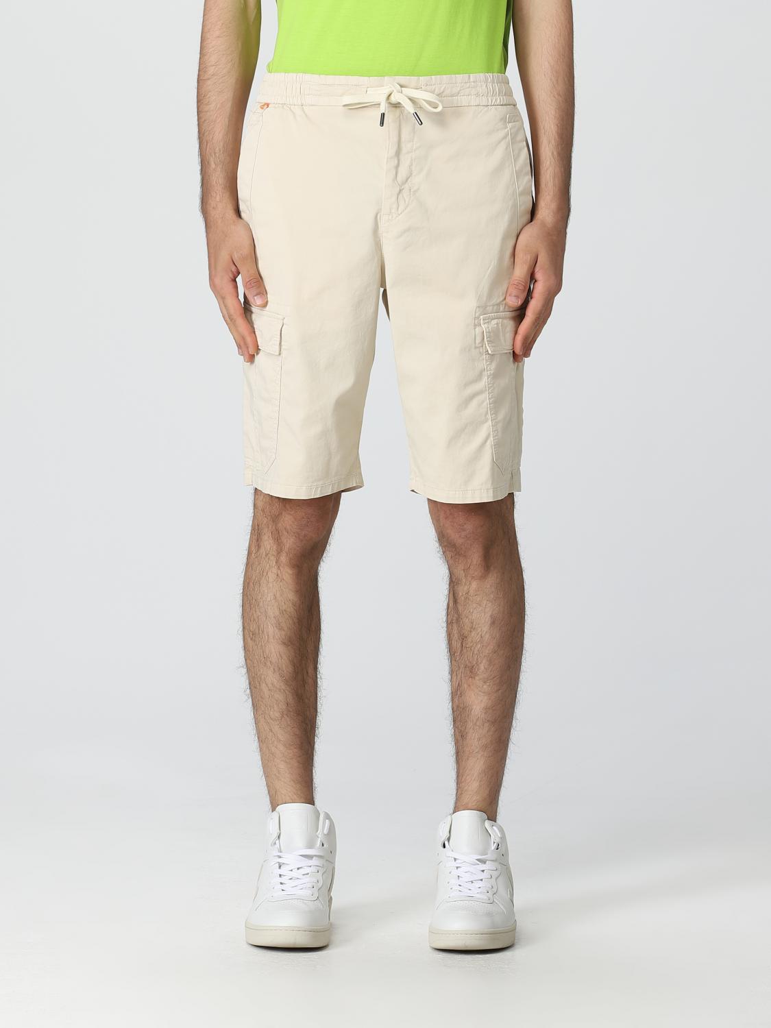 BOSS: Short men - Beige | Boss shorts 50489100 online at GIGLIO.COM