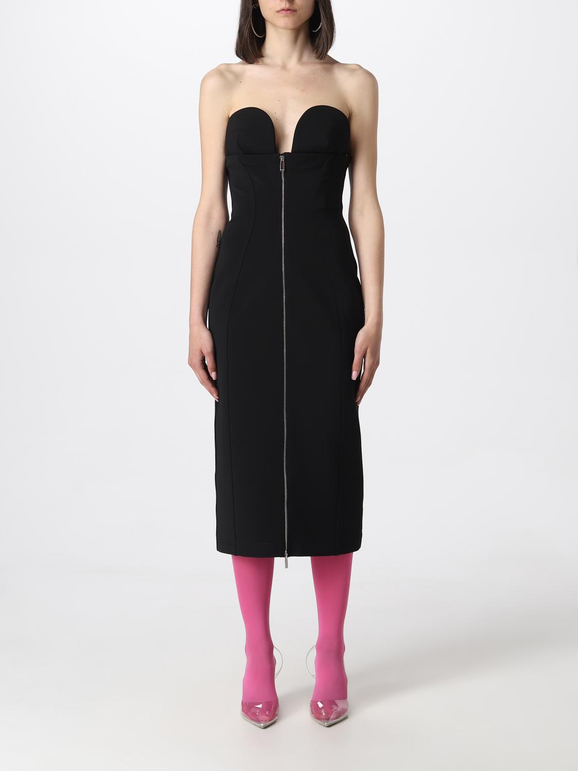 Off-White dress in stretch fabric - Black | OWDB465S23JER001 | GIGLIO.COM