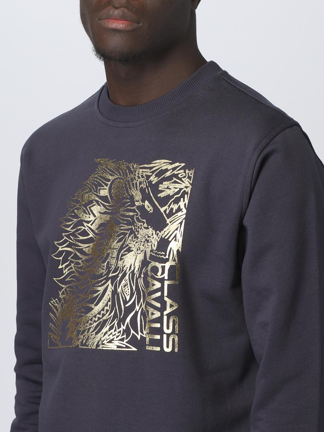 Class Roberto Cavalli Sweatshirt men - Blue | PXT66R-CF050 | GIGLIO.COM