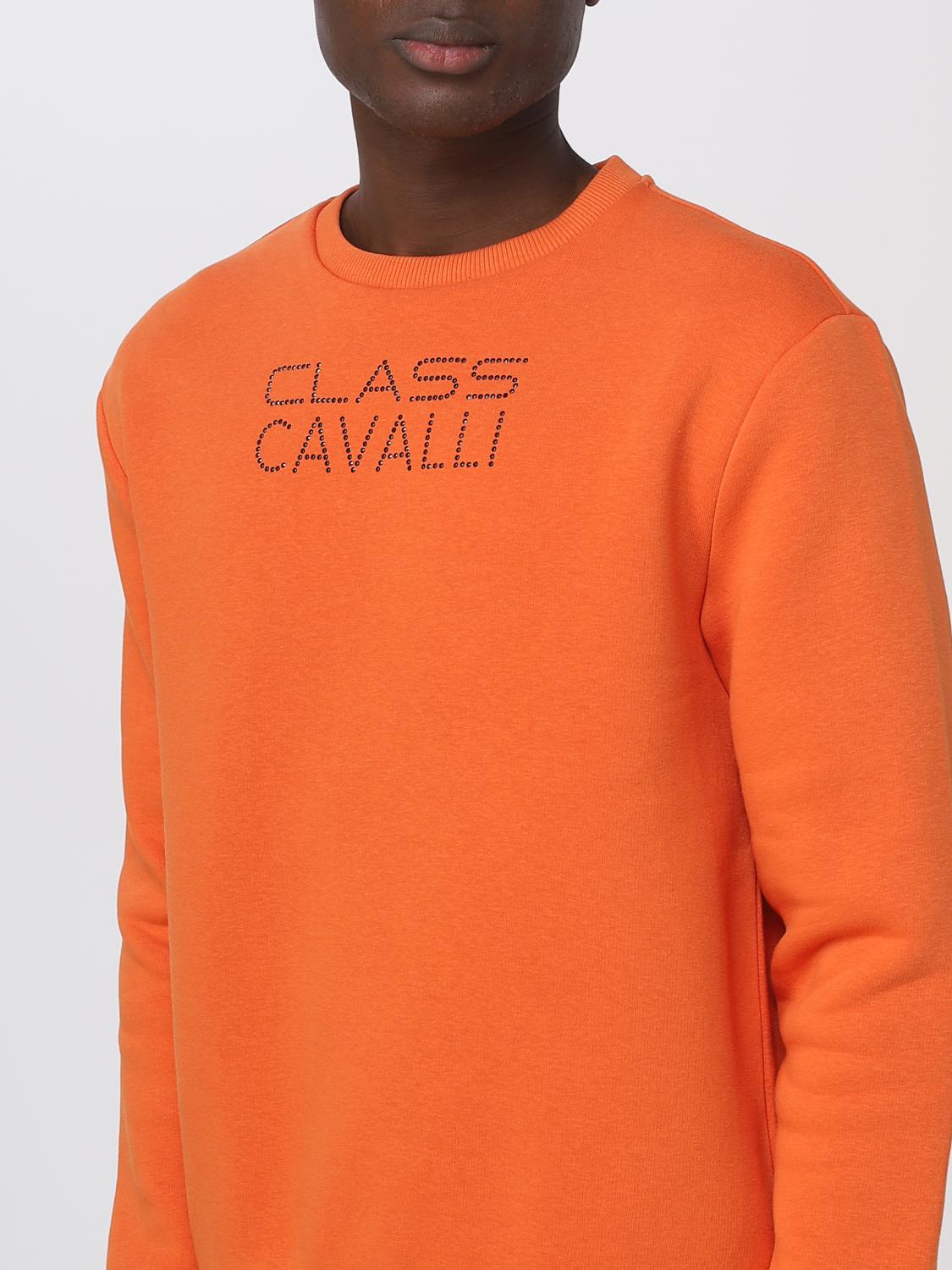 Class Roberto Cavalli Sweatshirt men - Orange | PXT66N-CF010 | GIGLIO.COM