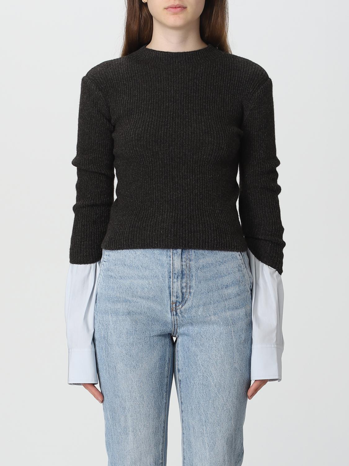 ALEXANDER WANG: pullover in wool blend - Grey | Alexander Wang sweater ...