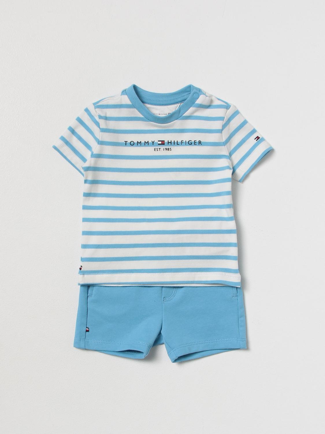 TOMMY HILFIGER: Romper kids - Gnawed Blue | Tommy Hilfiger clothing set ...