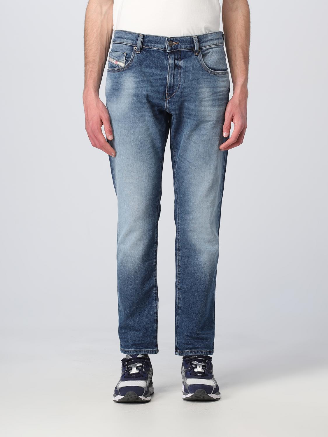 DIESEL: denim jeans - Blue | Diesel jeans A035620NFAJ online at GIGLIO.COM