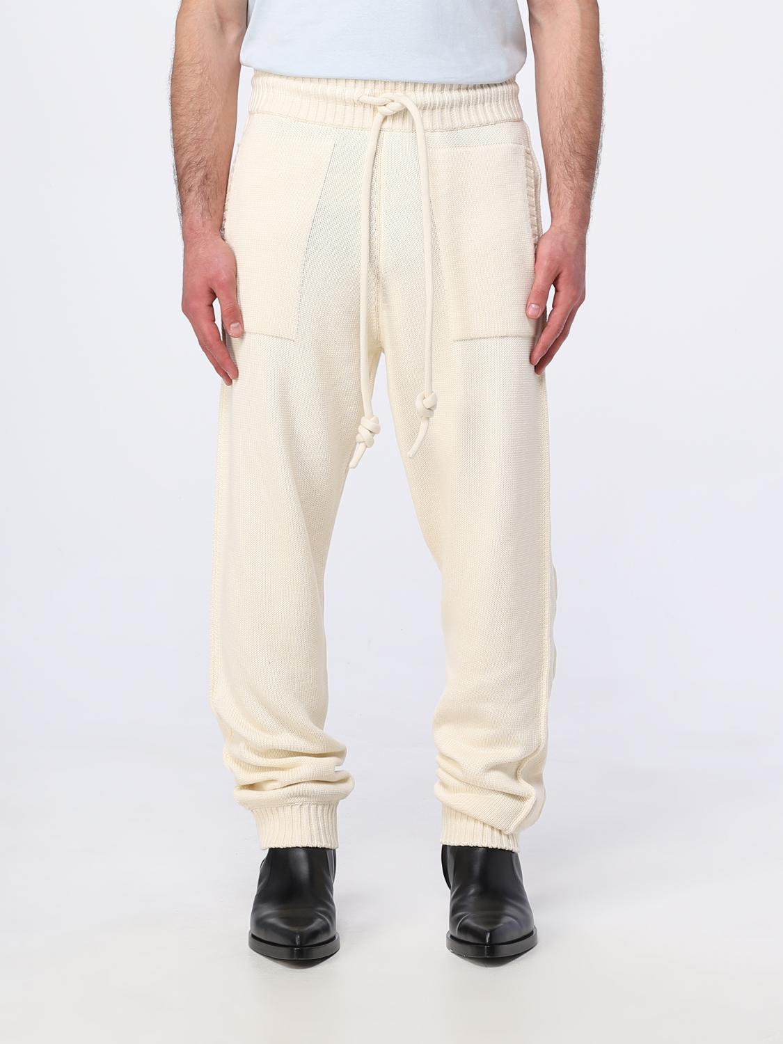 OFF-WHITE: pants in knitted fabric - White | Off-White pants ...