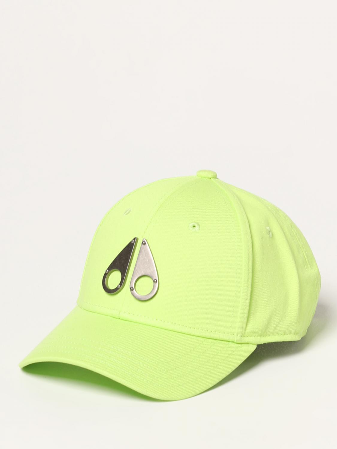 MOOSE KNUCKLES: Hat men - Acid Green | Moose Knuckles hat M13MA534 ...