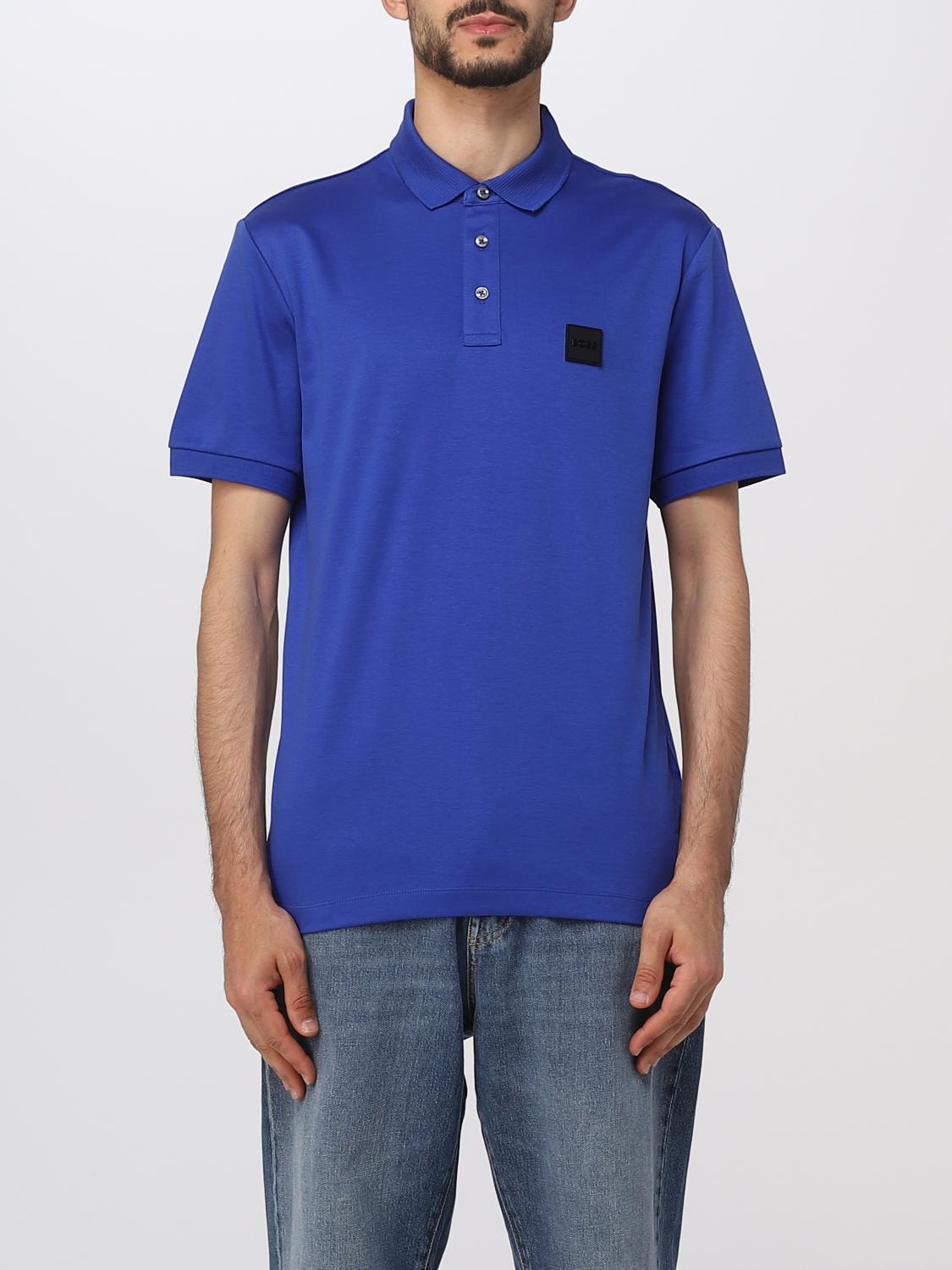 BOSS: Polo shirt men - Gnawed Blue | Boss polo shirt 50486953 online at ...