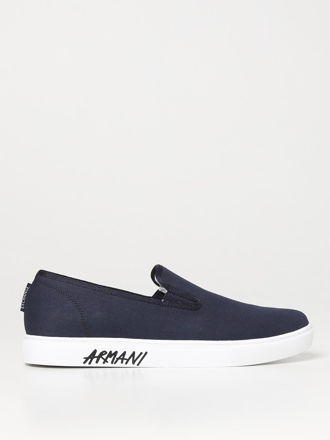 ARMANI EXCHANGE: Brogue shoes men - Blue | Armani Exchange sneakers ...