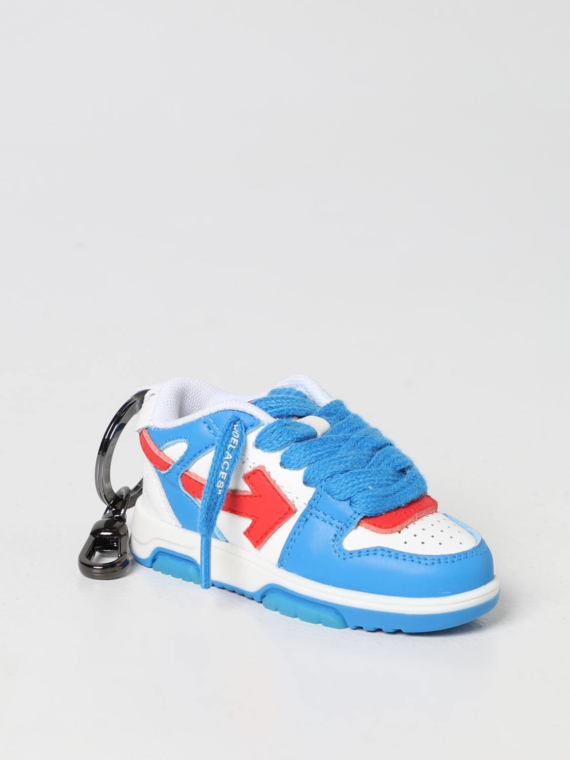 OFF-WHITE: leather keychain - White | Off-White keyring ...