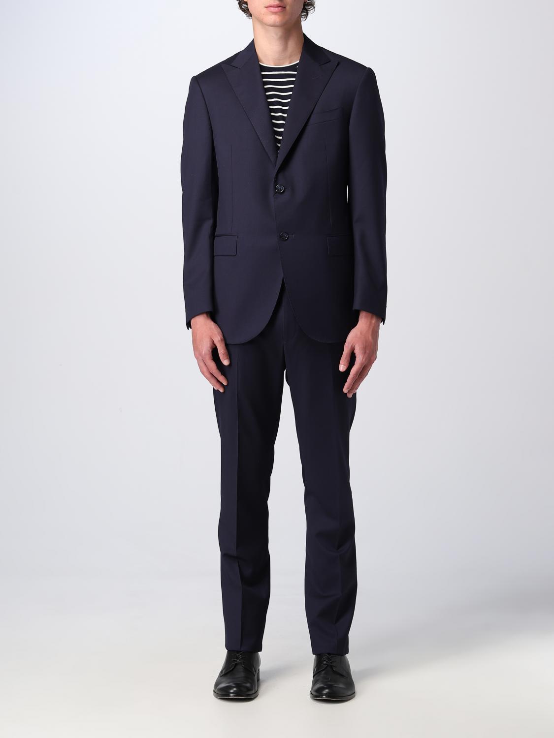 CORNELIANI: Suit men - Blue | Corneliani suit 9179873197105 online at ...