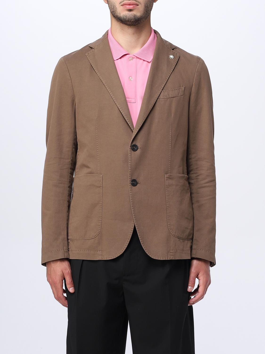 MANUEL RITZ: Blazer men - Brown | Manuel Ritz blazer 3432G2728T233252 ...