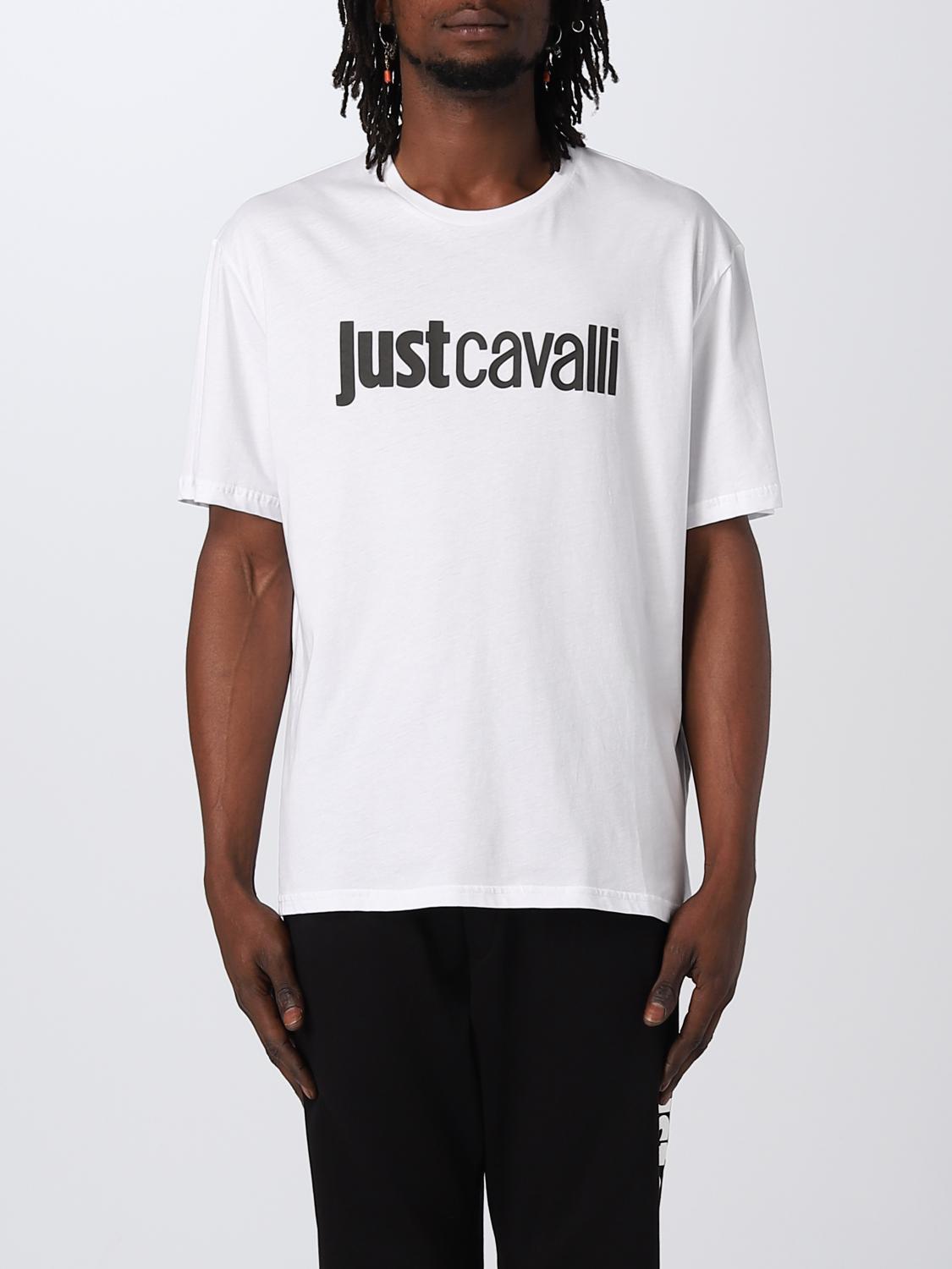 JUST CAVALLI: T-shirt men - White | Just Cavalli t-shirt 74OBHG00CJ300 online at GIGLIO.COM