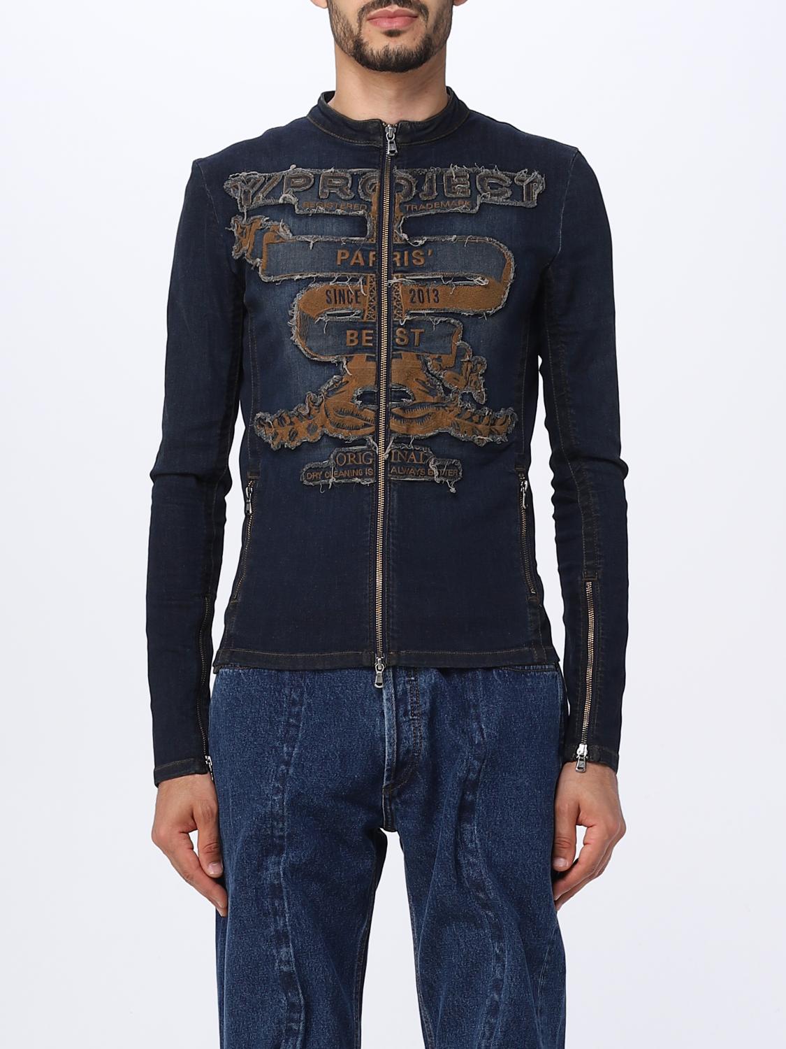 Y/PROJECT: Jacket men - Navy | Y/Project jacket JACK98S24 online at ...