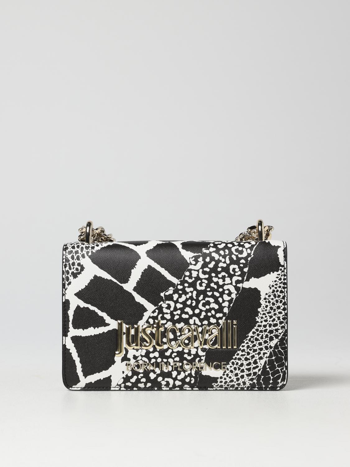JUST CAVALLI: Handbag woman - Black | Just Cavalli shoulder bag ...