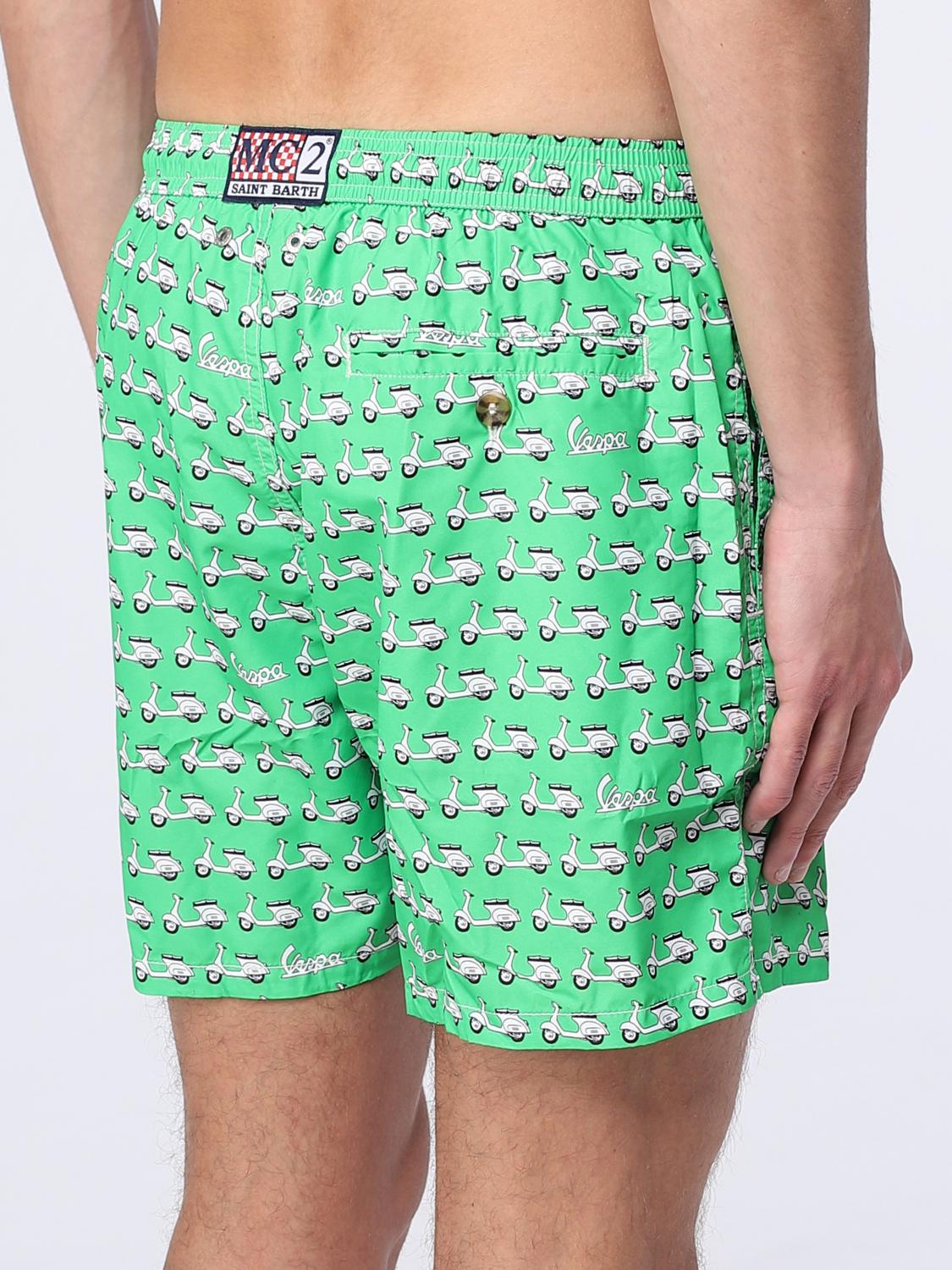 MC2 SAINT BARTH: Swimsuit men - Green | Mc2 Saint Barth swimsuit ...