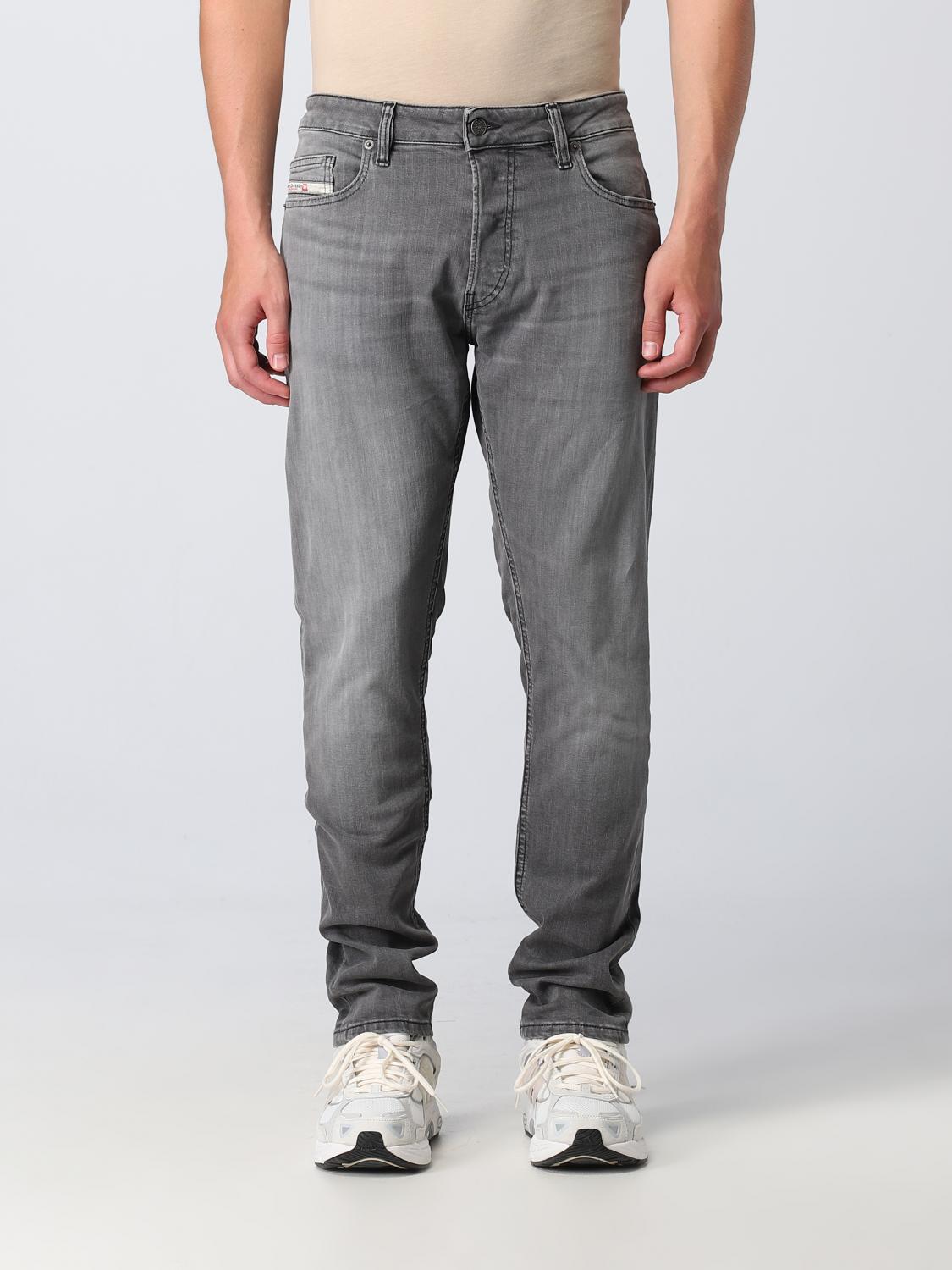 DIESEL: denim jeans - Grey | Diesel jeans 00SID80BJAX online at GIGLIO.COM