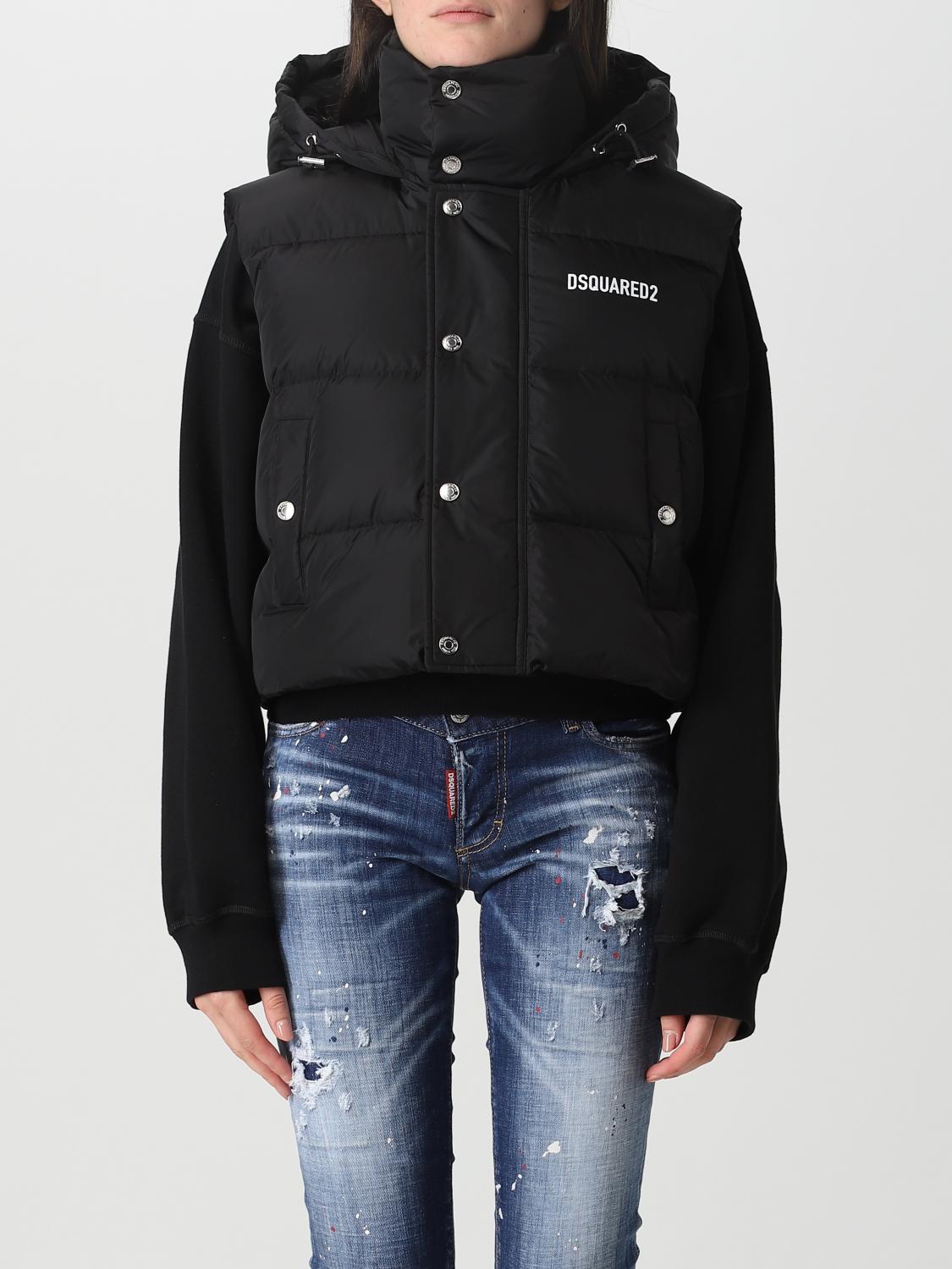 DSQUARED2: nylon vest - Black | Dsquared2 waistcoat S75FB0155S53817 ...