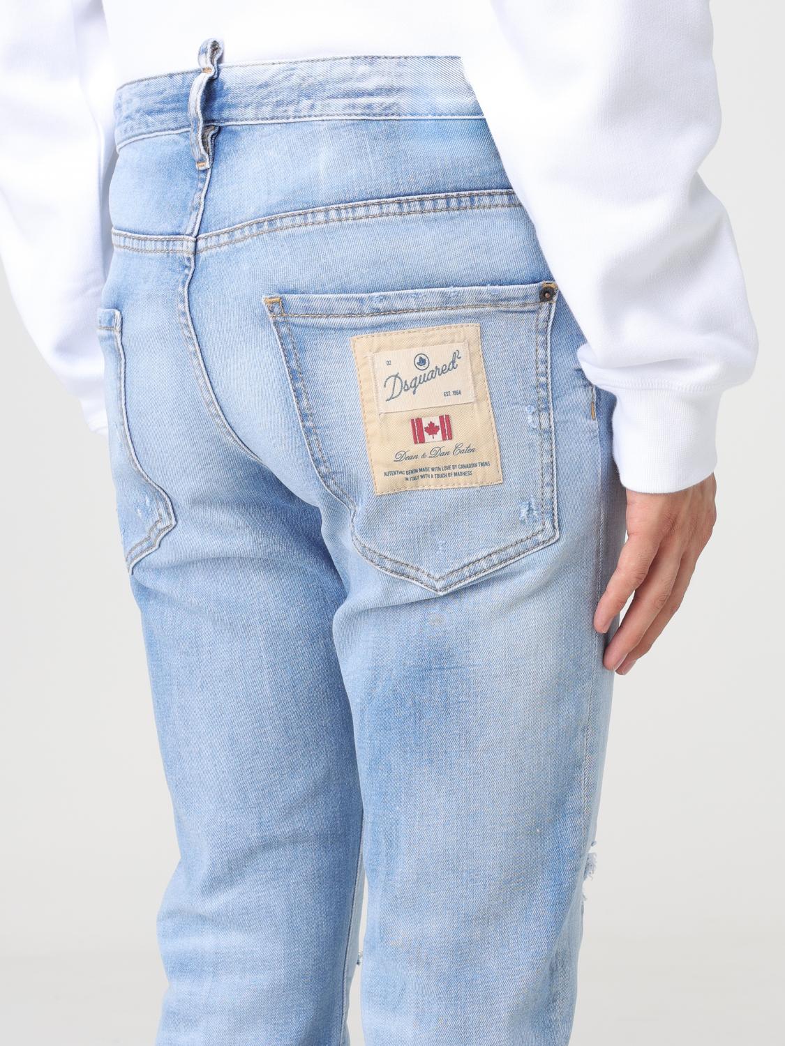 DSQUARED2: jeans in washed and distressed effect denim DSQUARED2: jeans in washed and distressed effect denim